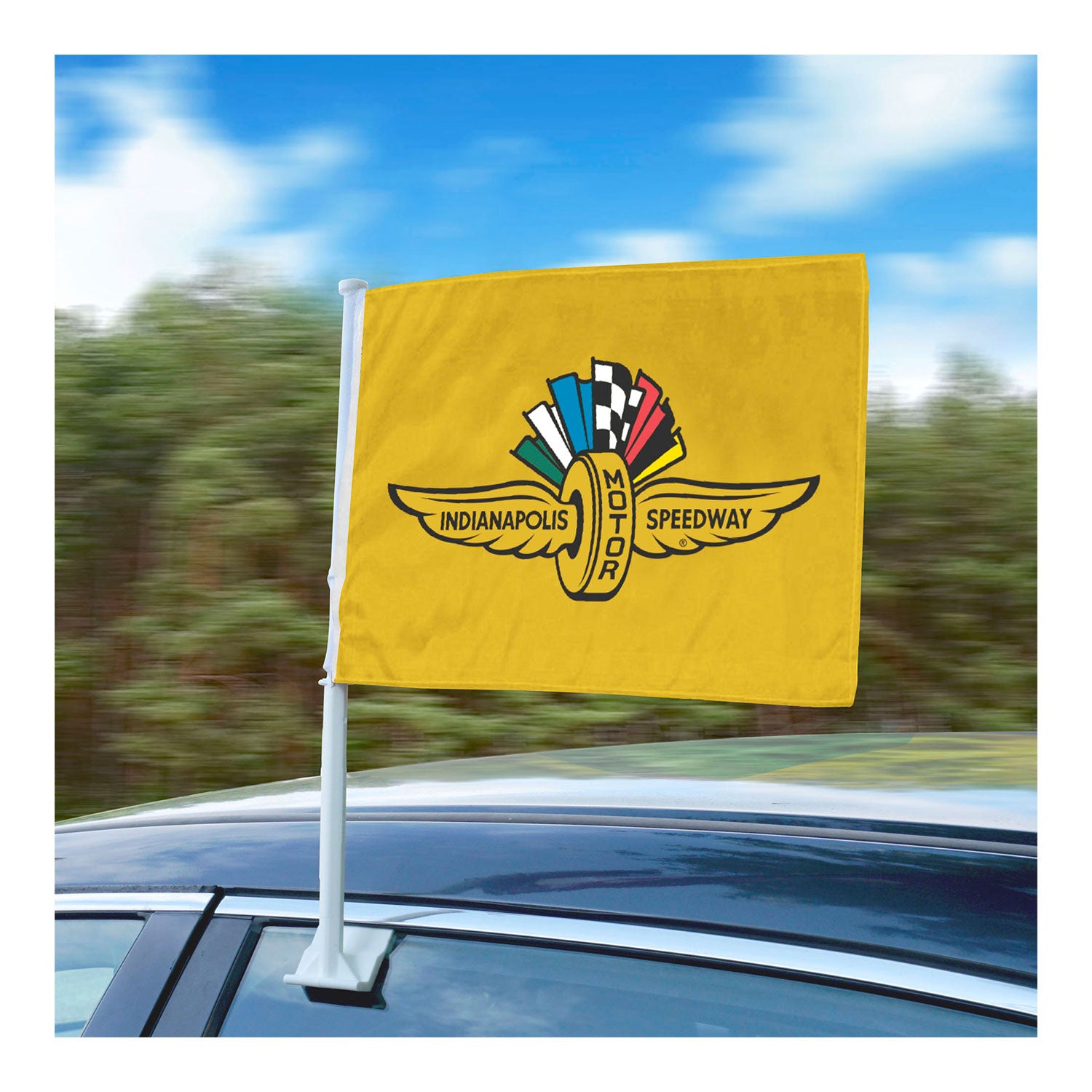 Wing Wheel Flag Car Flag